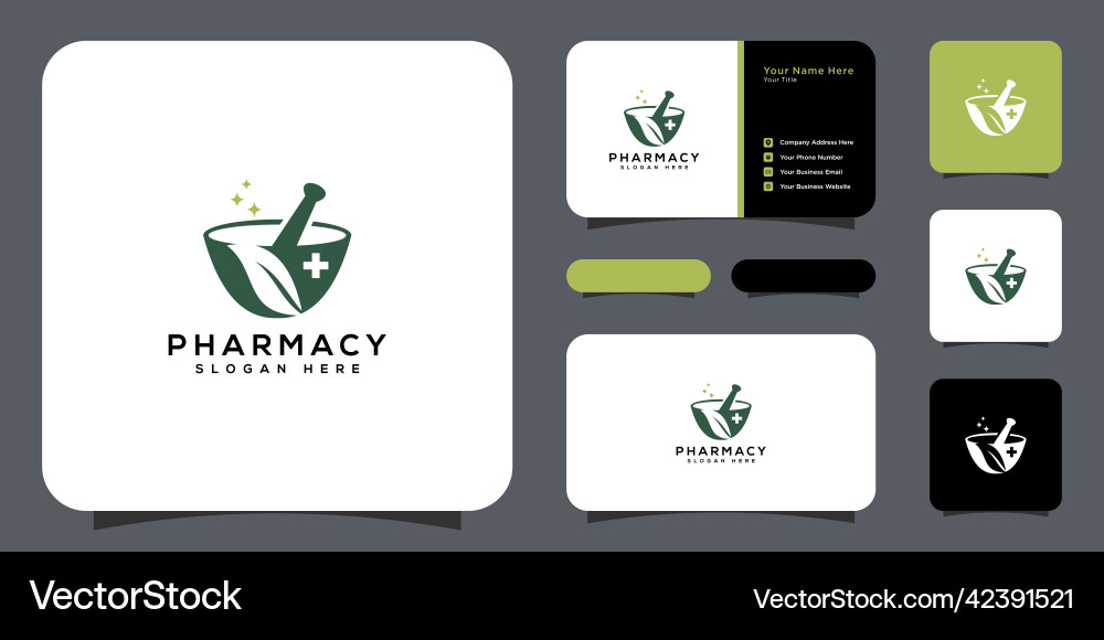 Pharmacy logo icon template Royalty Free Vector Image
