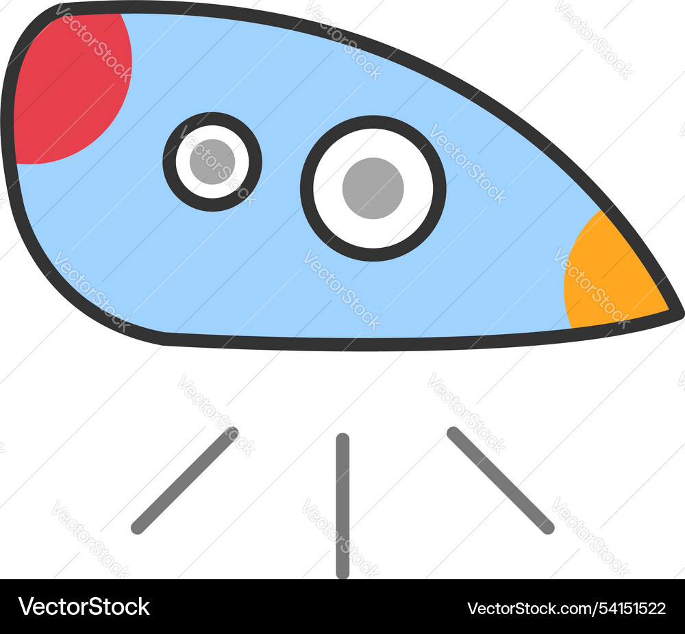 Headlight flat icon design Royalty Free Vector Image