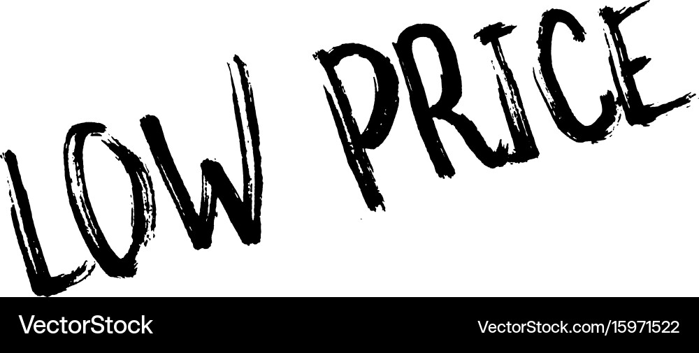 Low price rubber stamp Royalty Free Vector Image