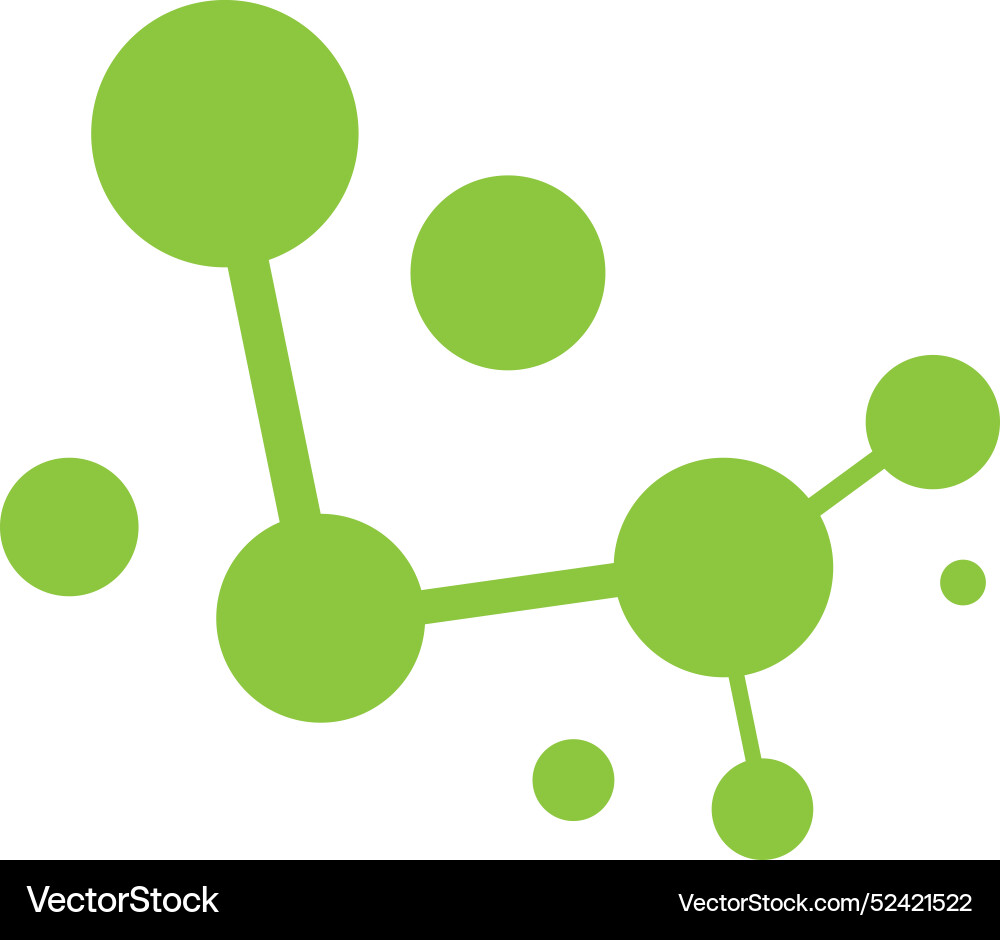 Molecule logo template Royalty Free Vector Image