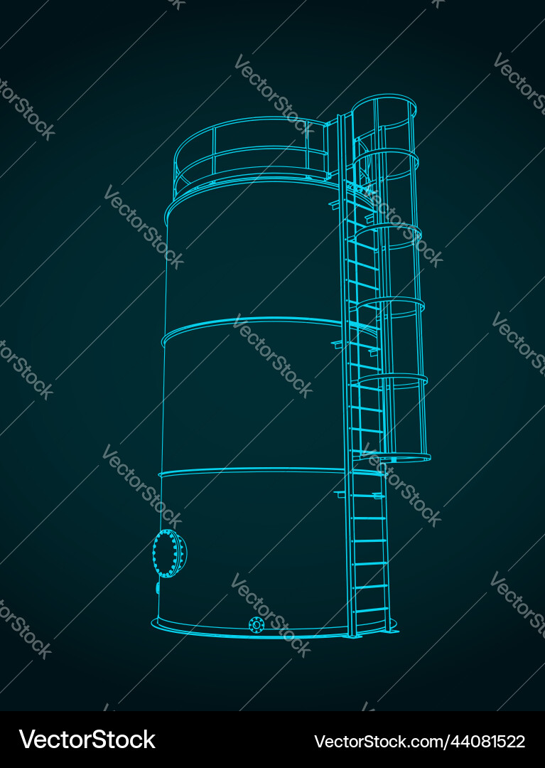Storage tank Royalty Free Vector Image - VectorStock