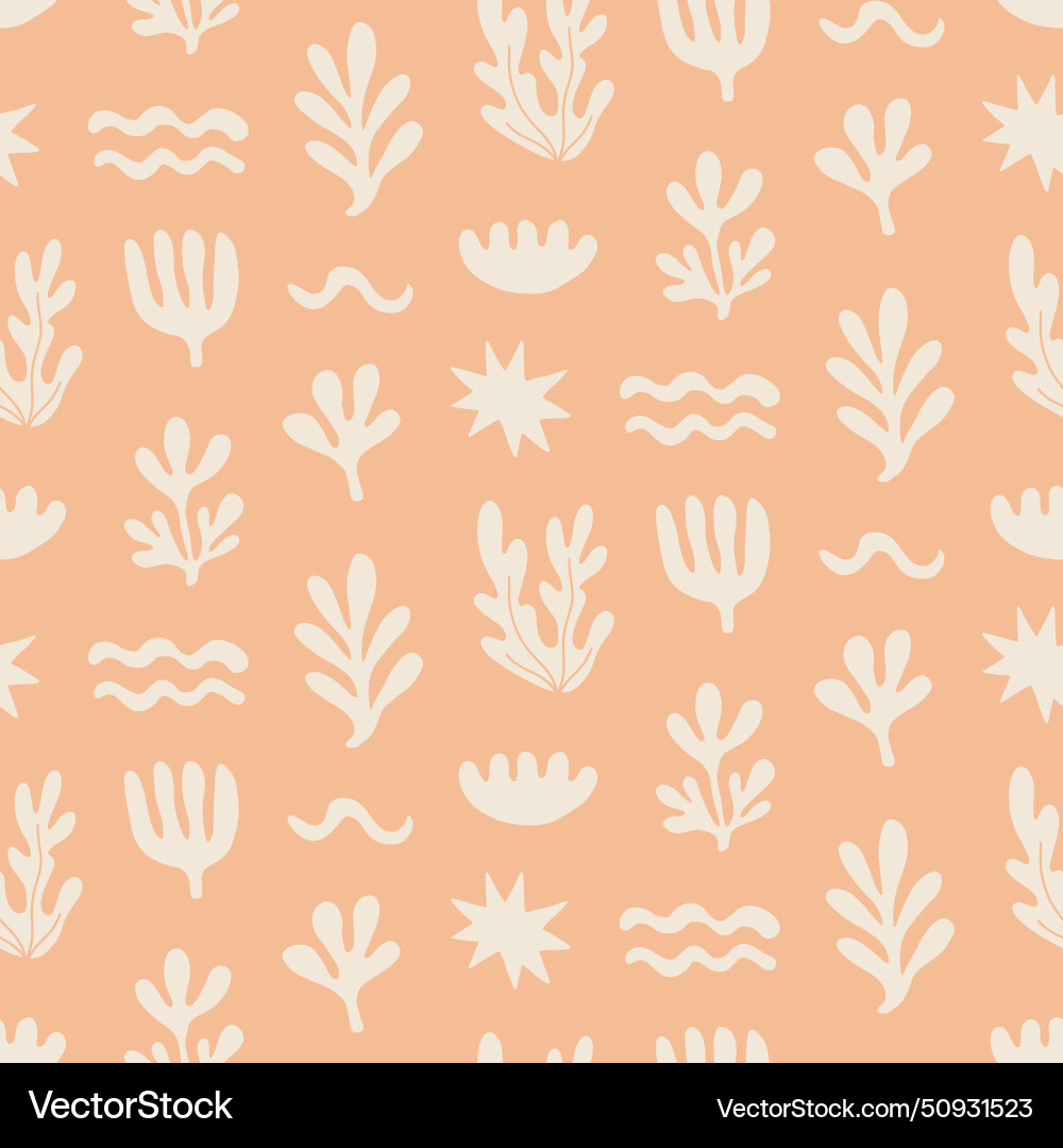 Abstract botanical floral seamless pattern Vector Image