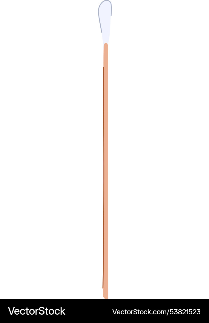 Diagnostics sterile swab cartoon Royalty Free Vector Image