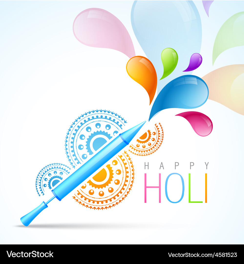 Holi festival design Royalty Free Vector Image