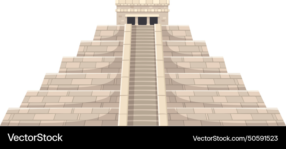 Mayan pyramid icon Royalty Free Vector Image - VectorStock
