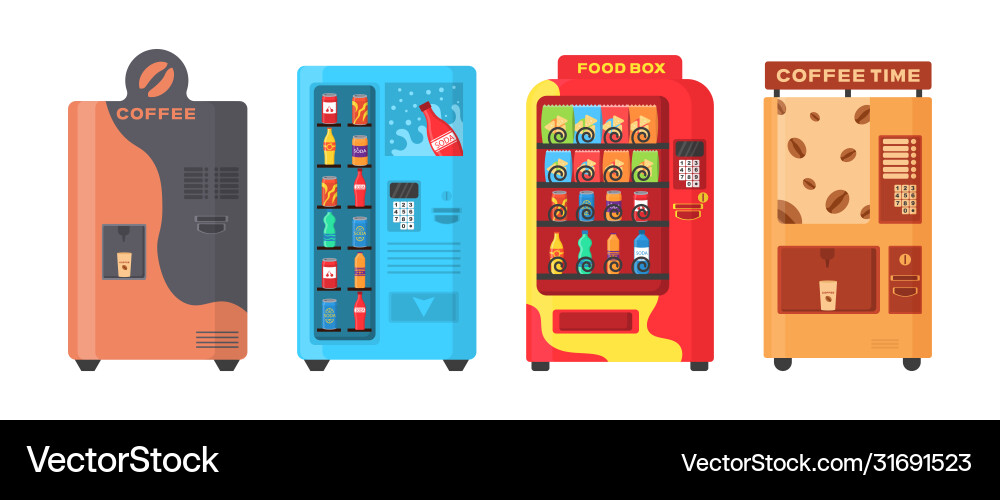 Vending Machine automat Lizenzfreies Vektorbild