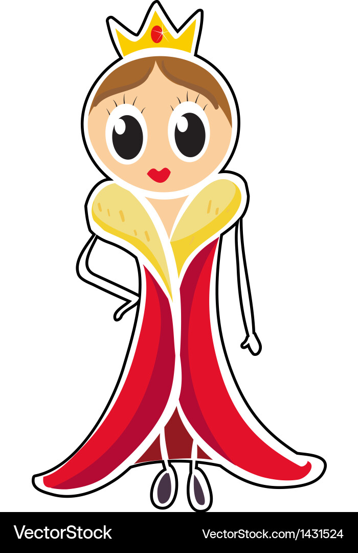 A queen Royalty Free Vector Image - VectorStock