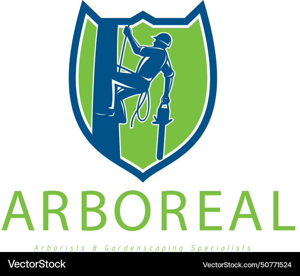 Arboreal arborists logo Royalty Free Vector Image