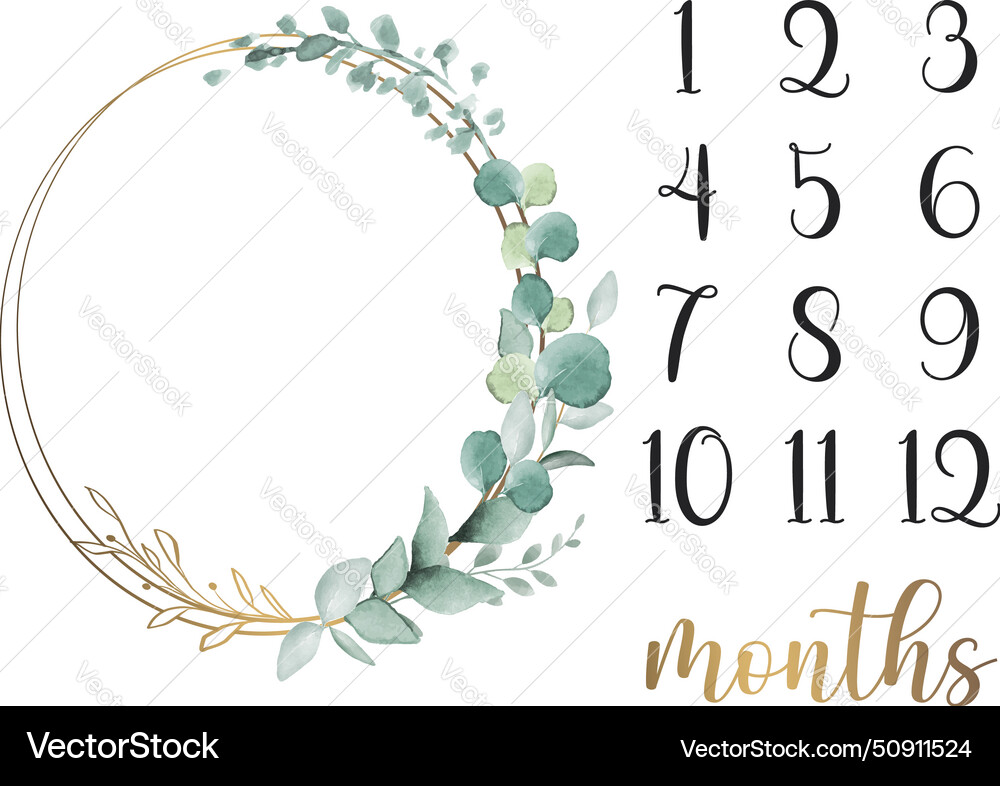 Baby milestone Royalty Free Vector Image - VectorStock