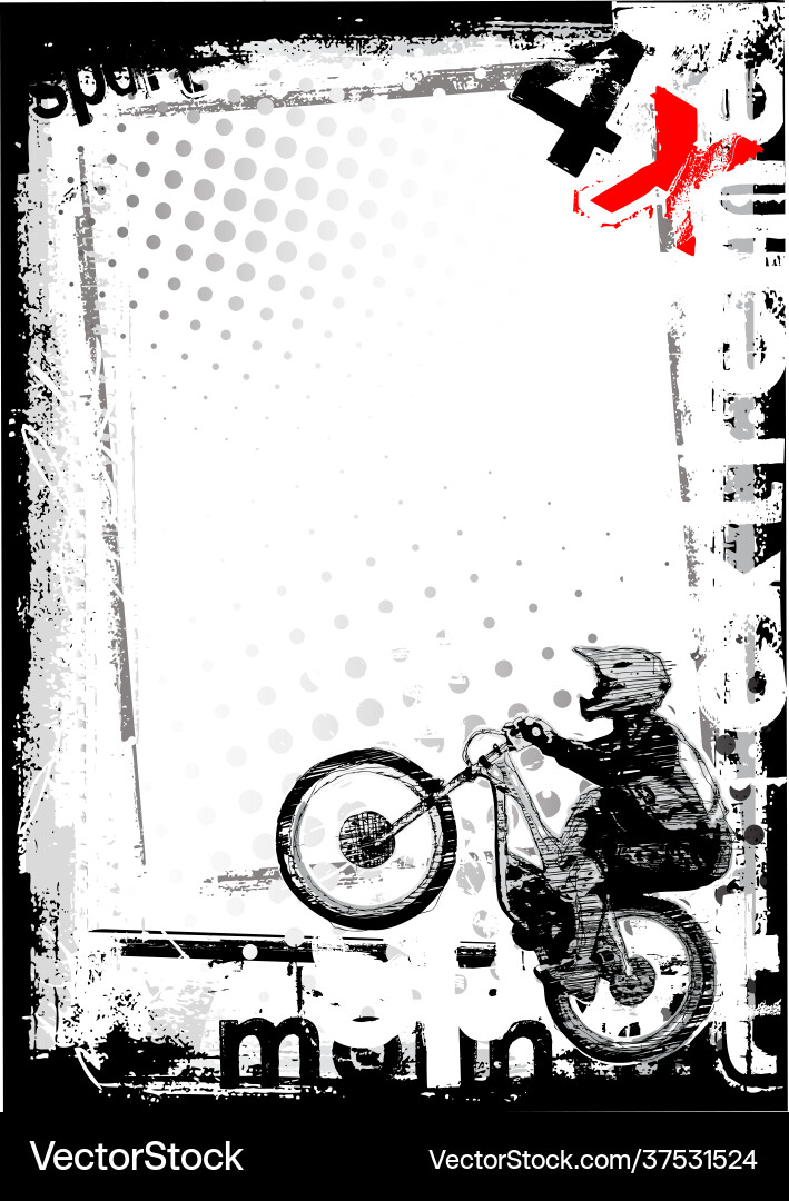 Bike poster background Royalty Free Vector Image