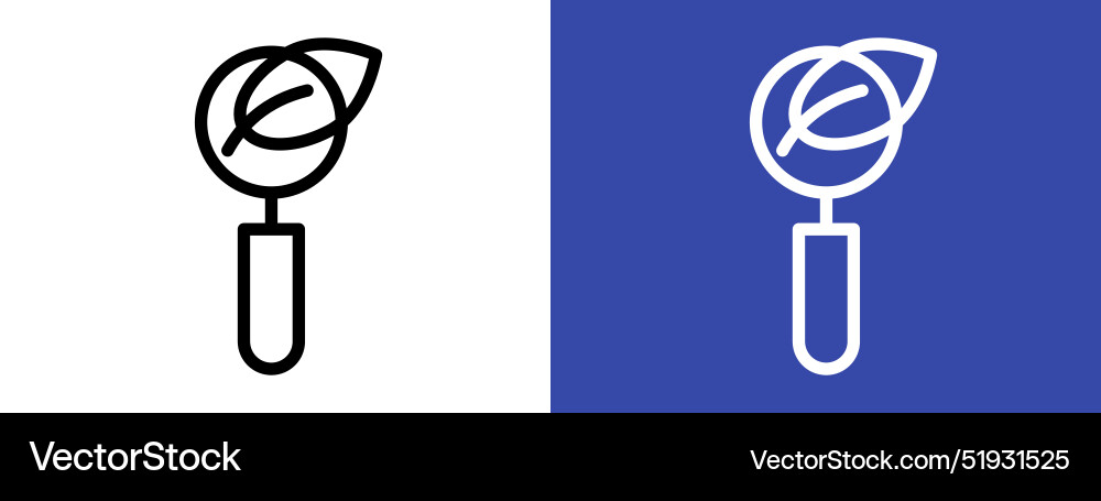 Botany icon logo set Royalty Free Vector Image