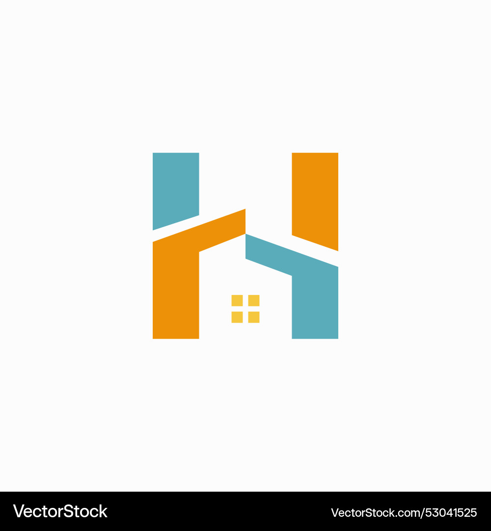 House home logo h letter icon Royalty Free Vector Image