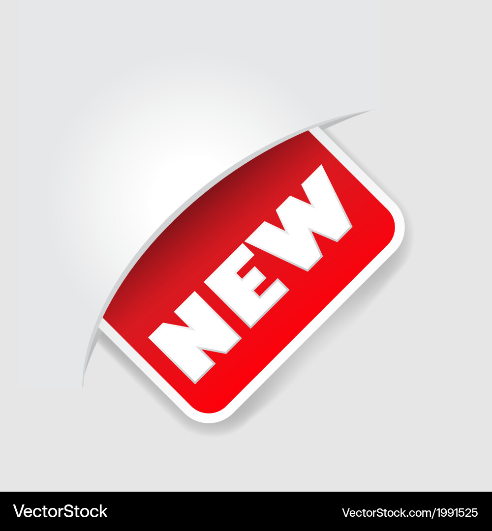 Label new Royalty Free Vector Image - VectorStock