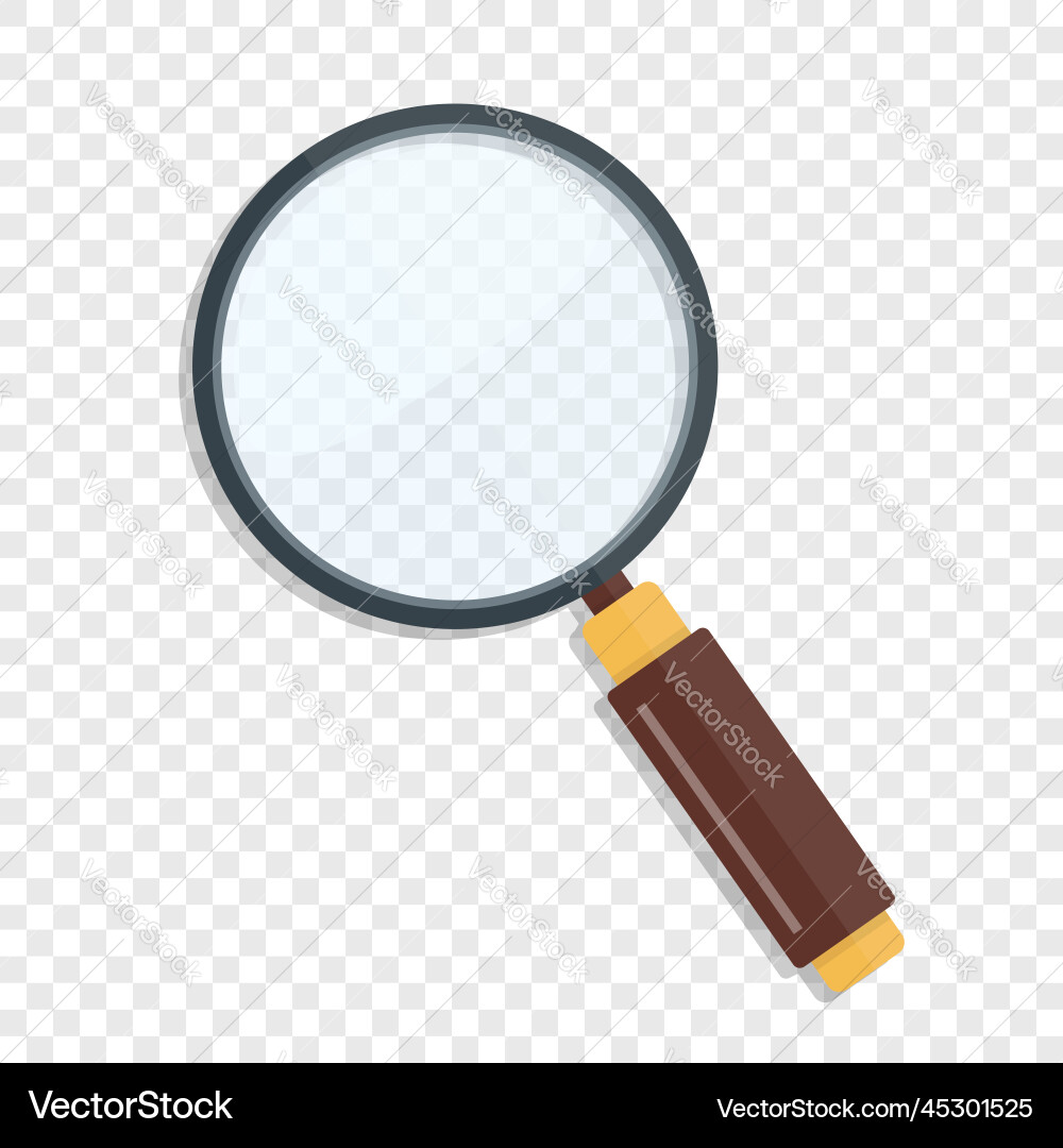 Magnifying Glass Icon Royalty Free Vector Image
