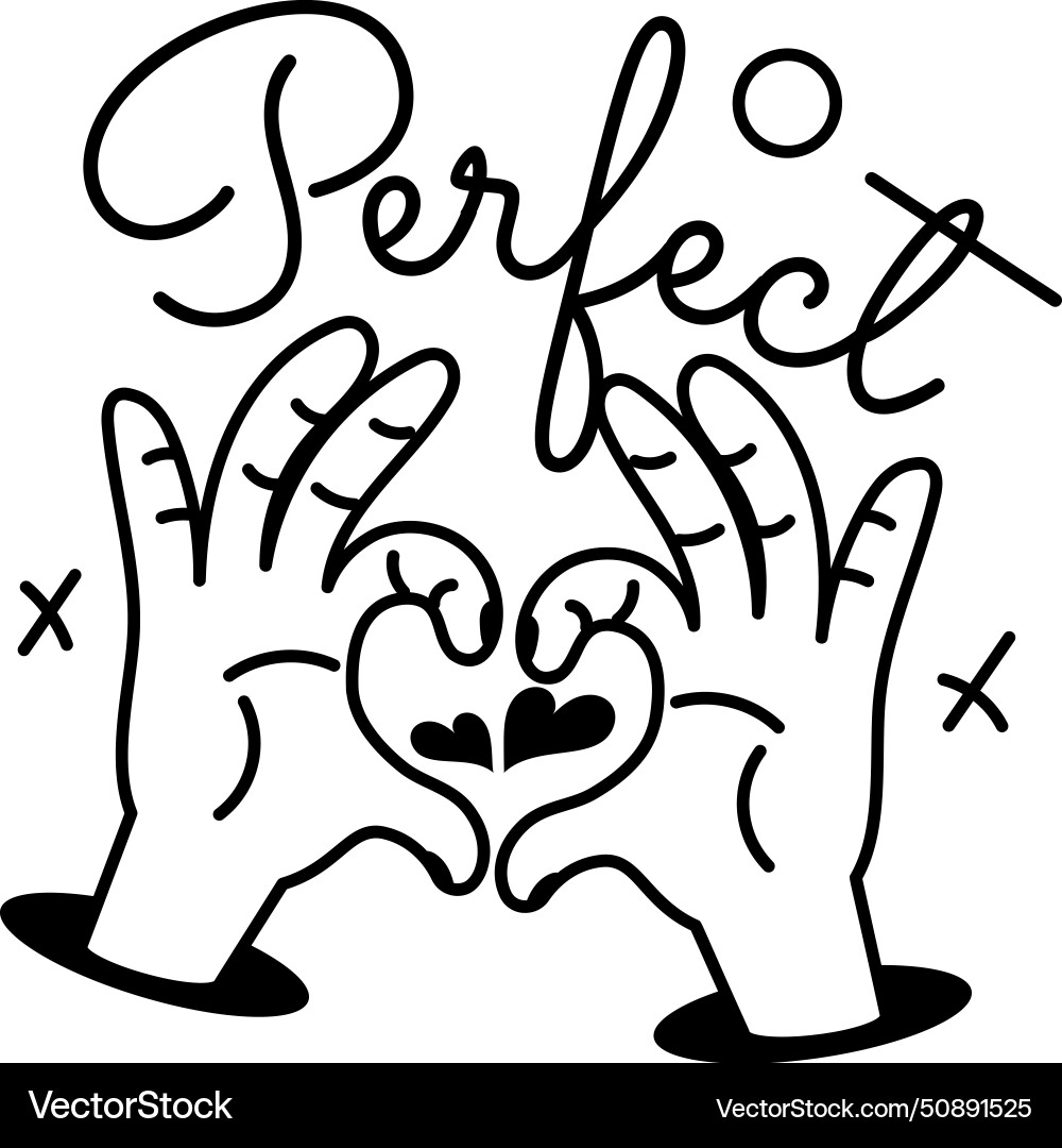 Perfect word Royalty Free Vector Image - VectorStock