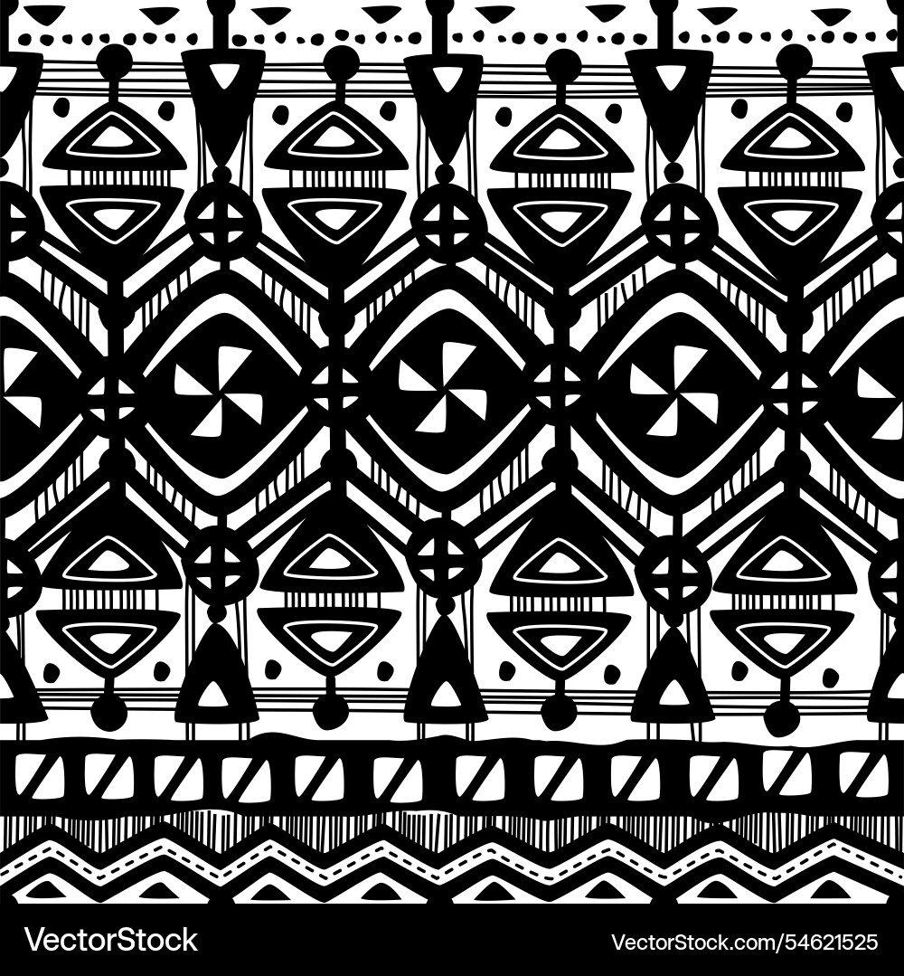 Seamless pattern tribal texture ethnic background Vector Image
