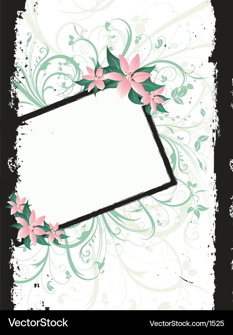 Vintage Floral Border Royalty Free Vector Image
