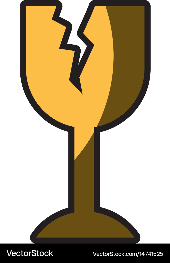 Weißer Hintergrund mit zerbrechlichem Verpackungssymbol