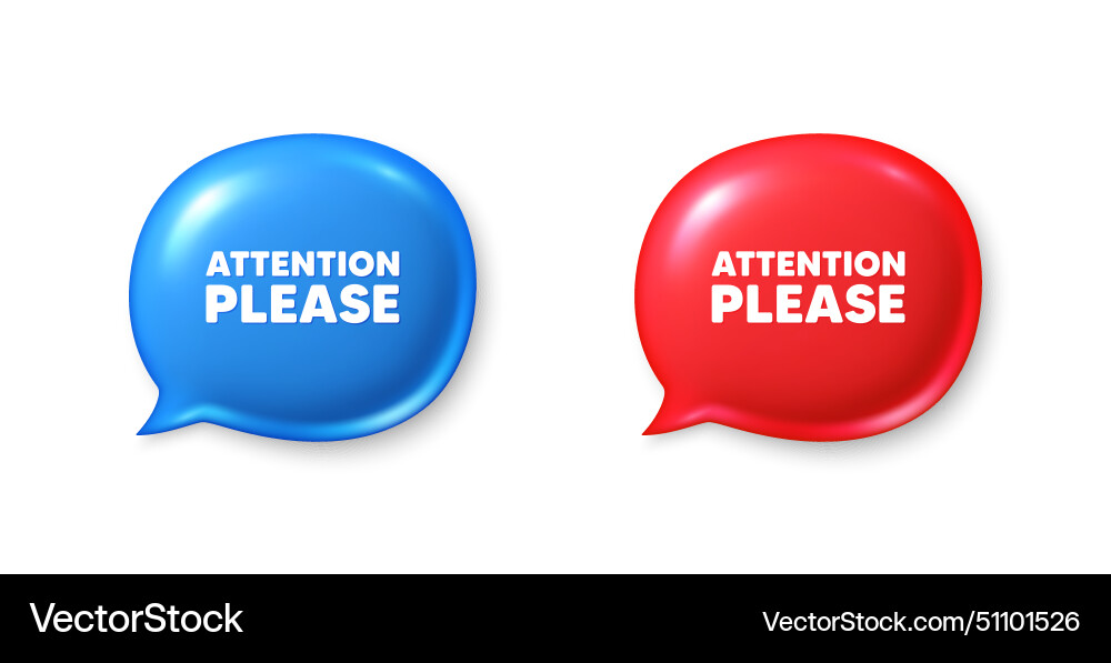 Attention please symbol special offer sign chat Vector Image