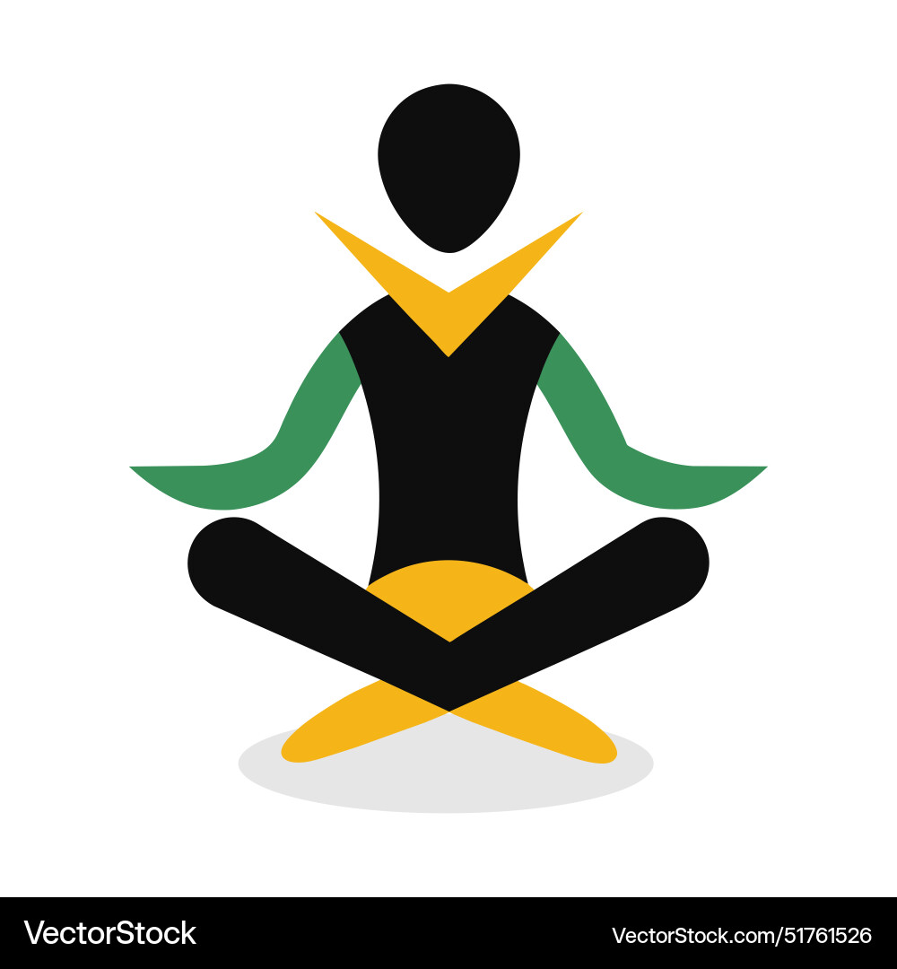 Cross leg flat on white background Royalty Free Vector Image