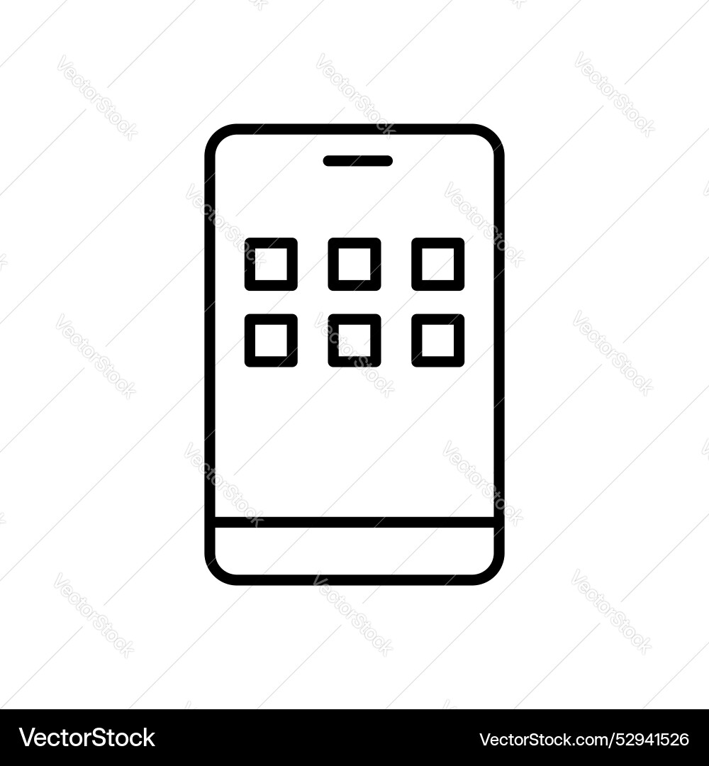 Mobile notch icon set Royalty Free Vector Image