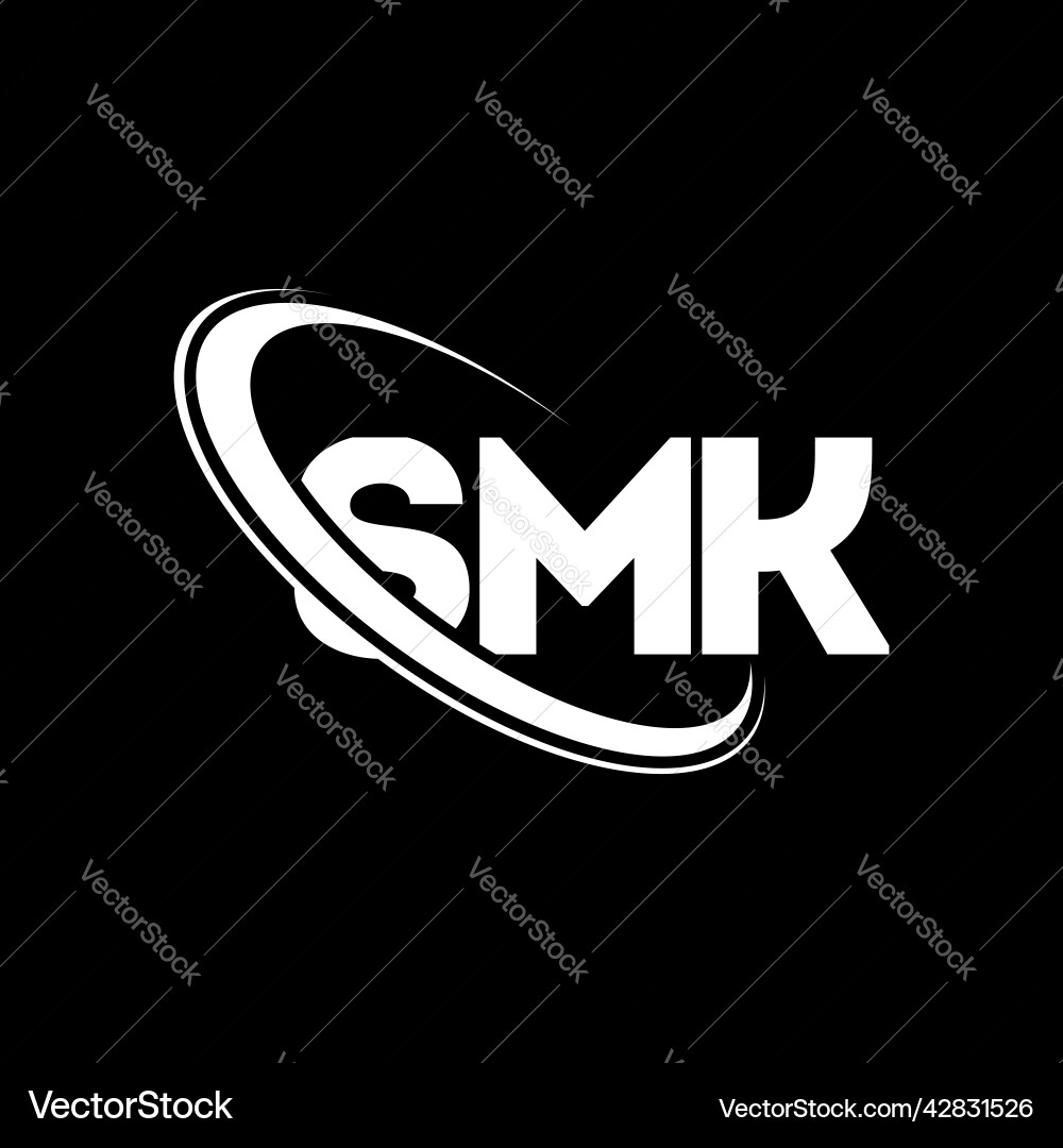 Smk logo letter design Royalty Free Vector Image