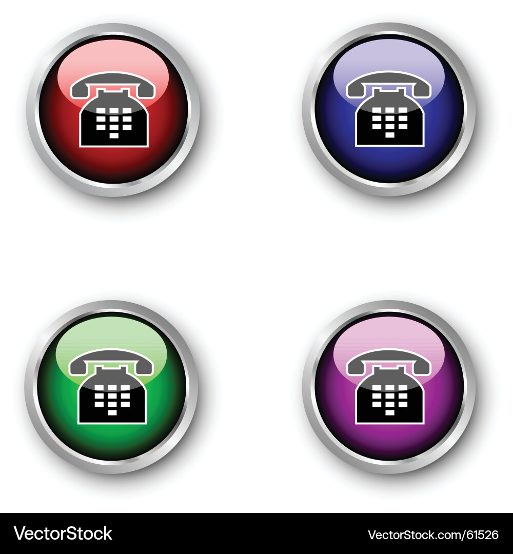 Telefon Icons Lizenzfreies Vektorbild - VectorStock