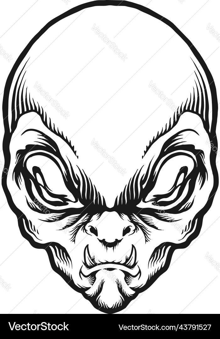Alien Clip Art Black And White