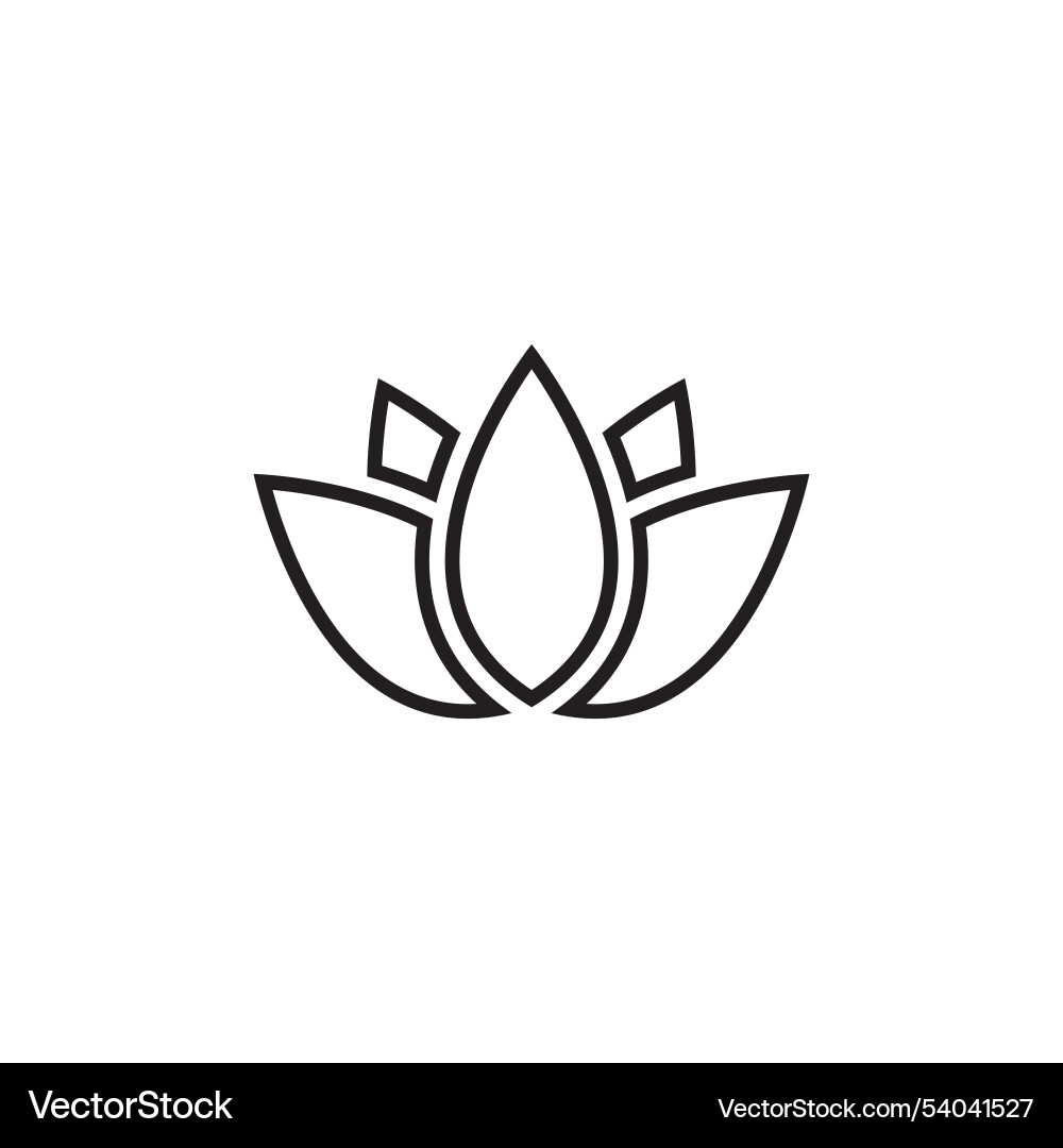 Beauty lotus icon Royalty Free Vector Image - VectorStock