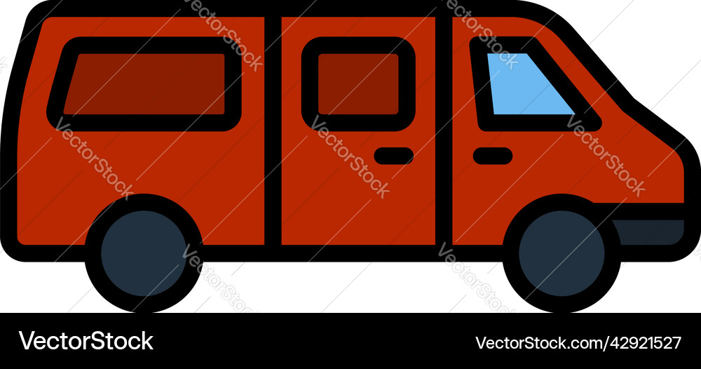 Commercial van icon Royalty Free Vector Image - VectorStock