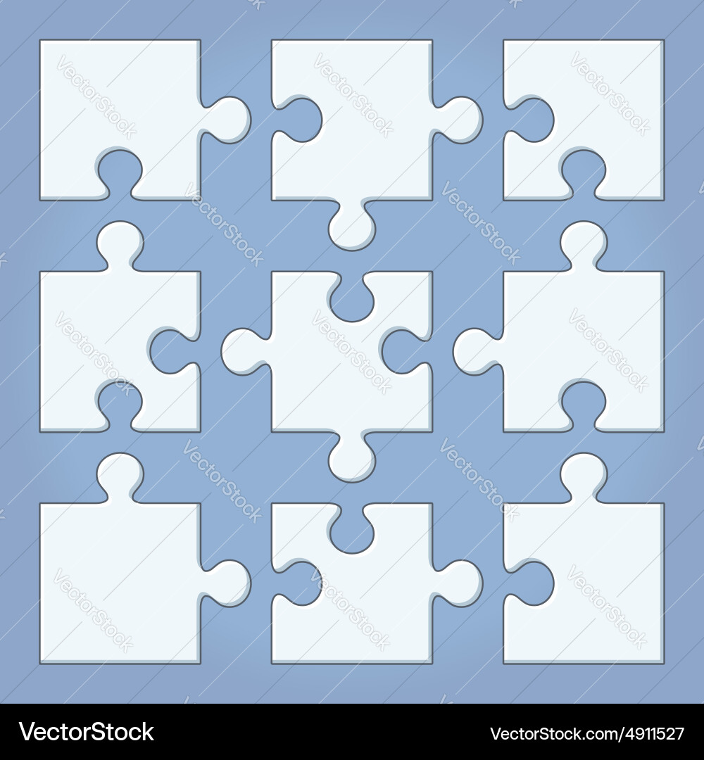 Puzzle pieces Royalty Free Vector Image - VectorStock