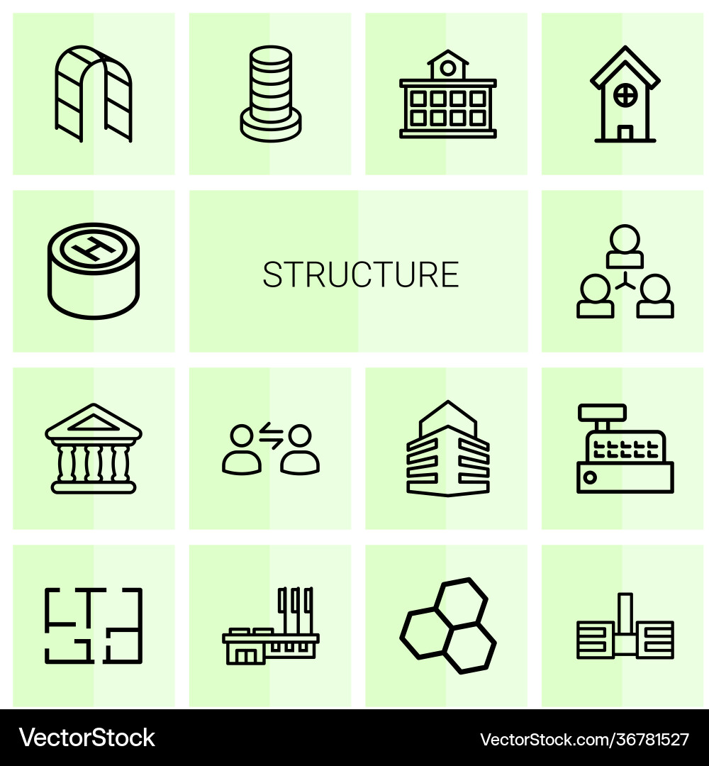 Struktur Icons Lizenzfreies Vektorbild - VectorStock