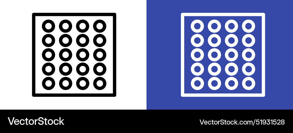 Bubble wrap icon perfect for shipping Royalty Free Vector