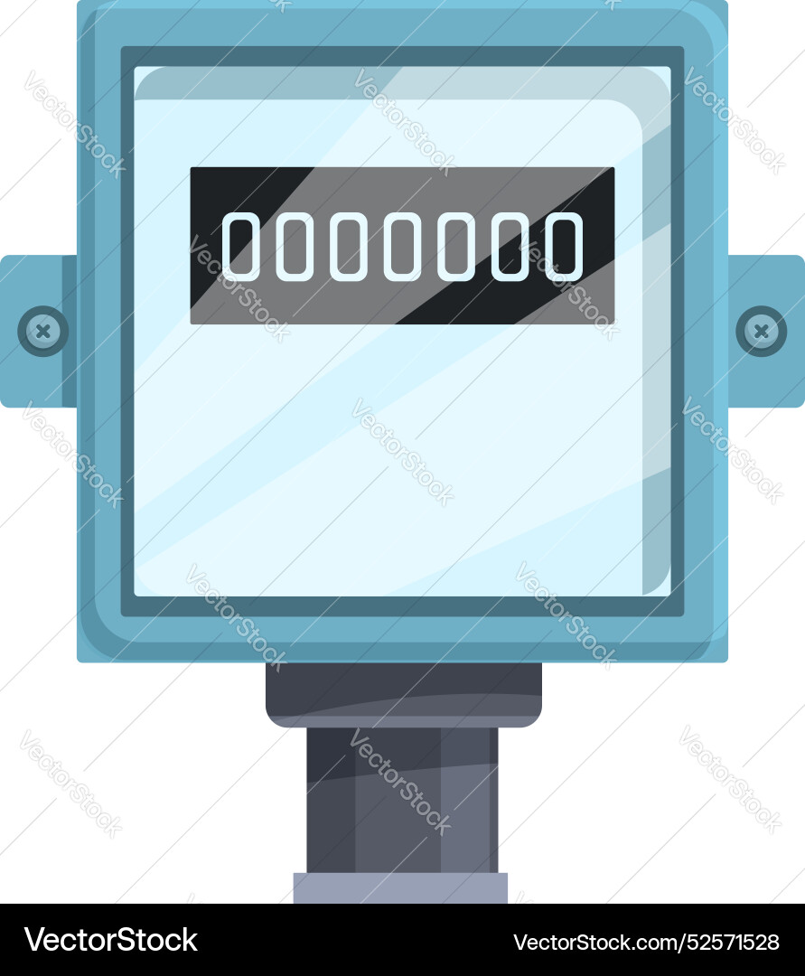 Electric meter counting electricity consumption Vector Image