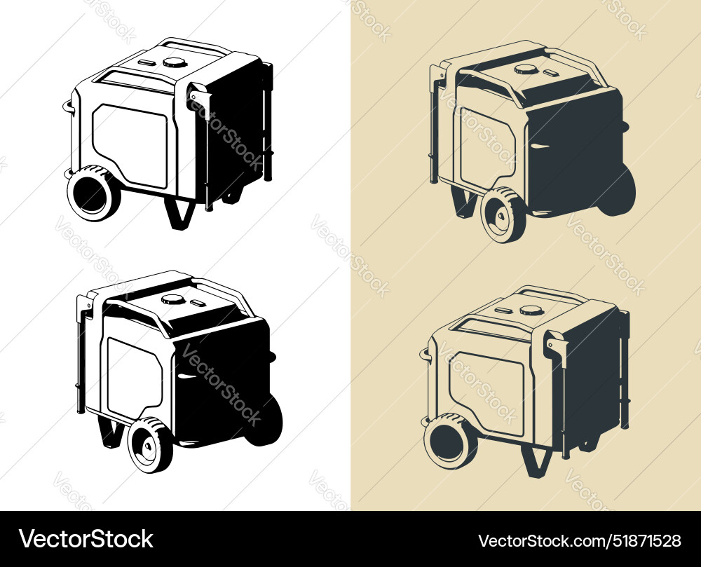 Gasoline generator Royalty Free Vector Image - VectorStock