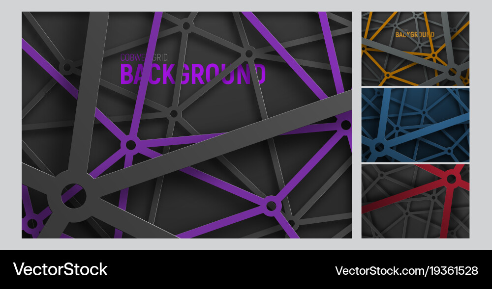 Intricate Metal Spider Web Backgrounds Royalty Free Vector
