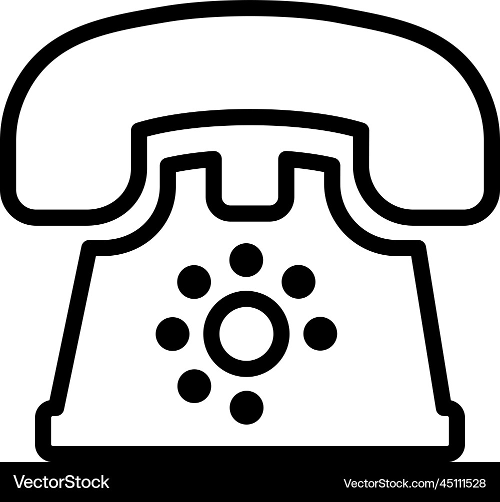 Land Telefon-Symbol Lizenzfreies Vektorbild - VectorStock