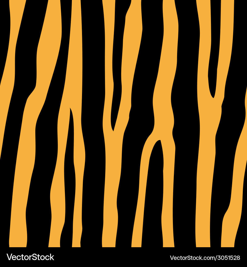 Tiger Stripes Pattern Royalty Free Vector Image