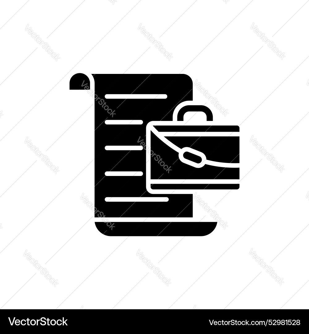 Work history icon set employment resume Royalty Free Vector