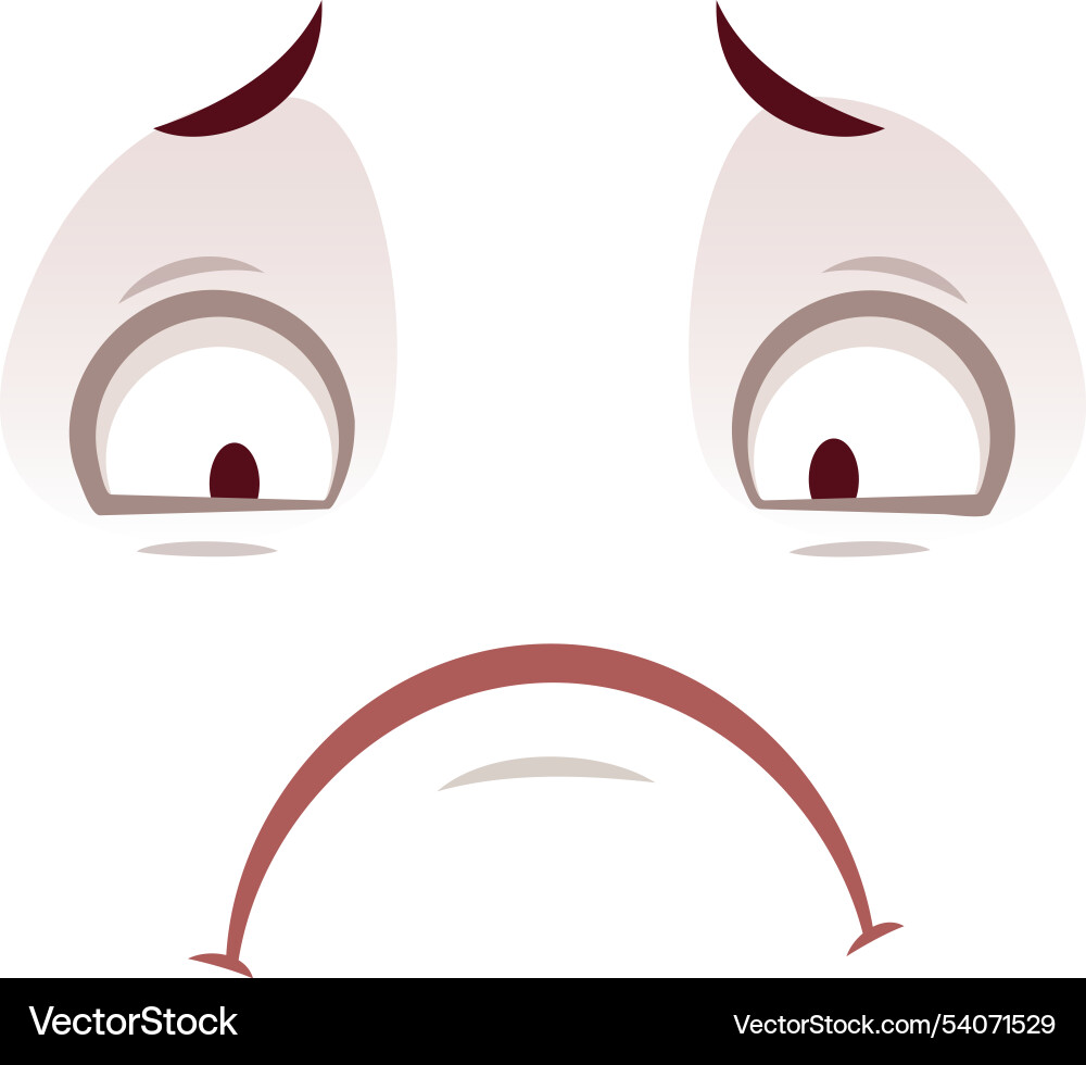 A pair of eyes looking up Royalty Free Vector Image
