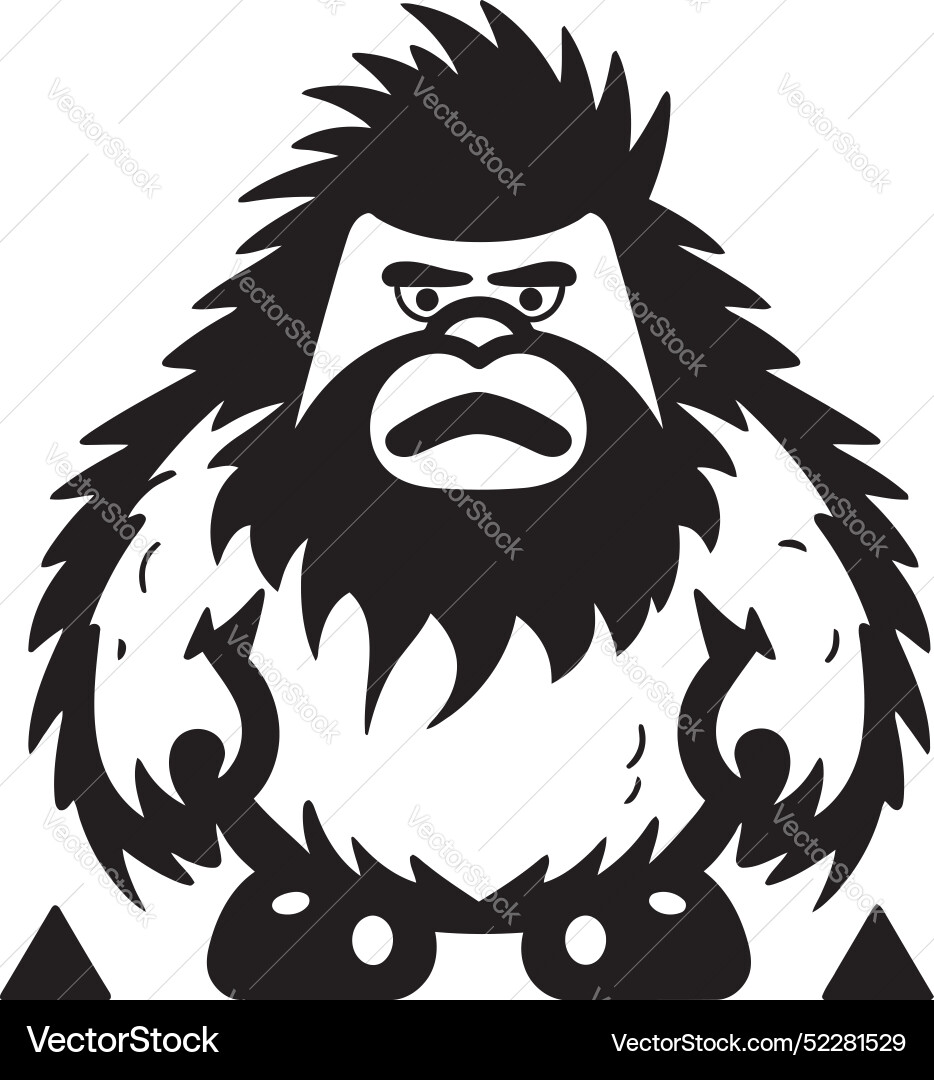 Ethereal encounter charming fullbody sasquatch Vector Image