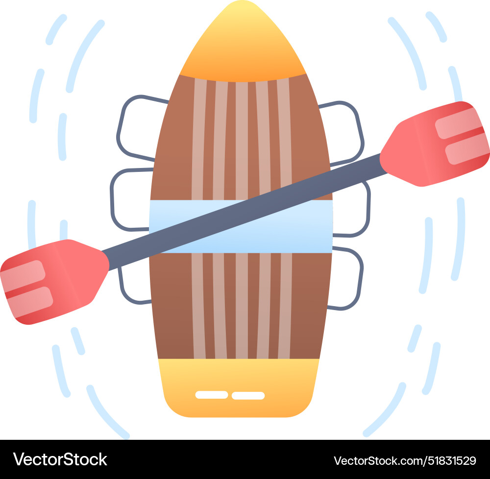 Paddle boat Royalty Free Vector Image - VectorStock