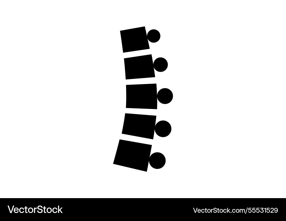 Spine medical poster Royalty Free Vector Image