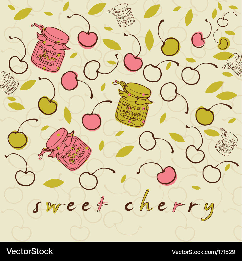 Sweet cheery Royalty Free Vector Image - VectorStock