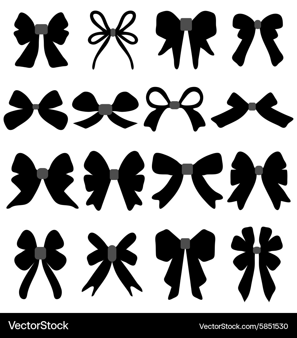 Bows Royalty Free Vector Image - VectorStock