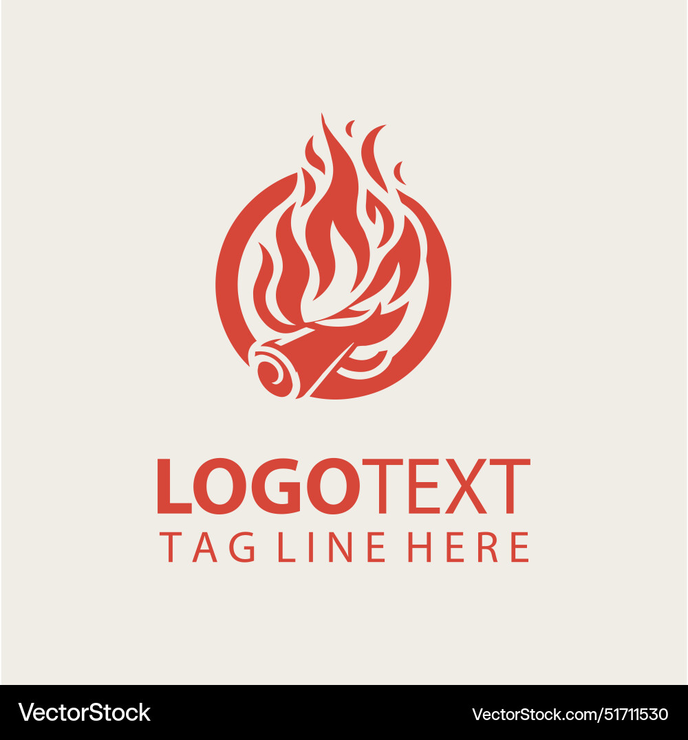 Fire logo Royalty Free Vector Image - VectorStock