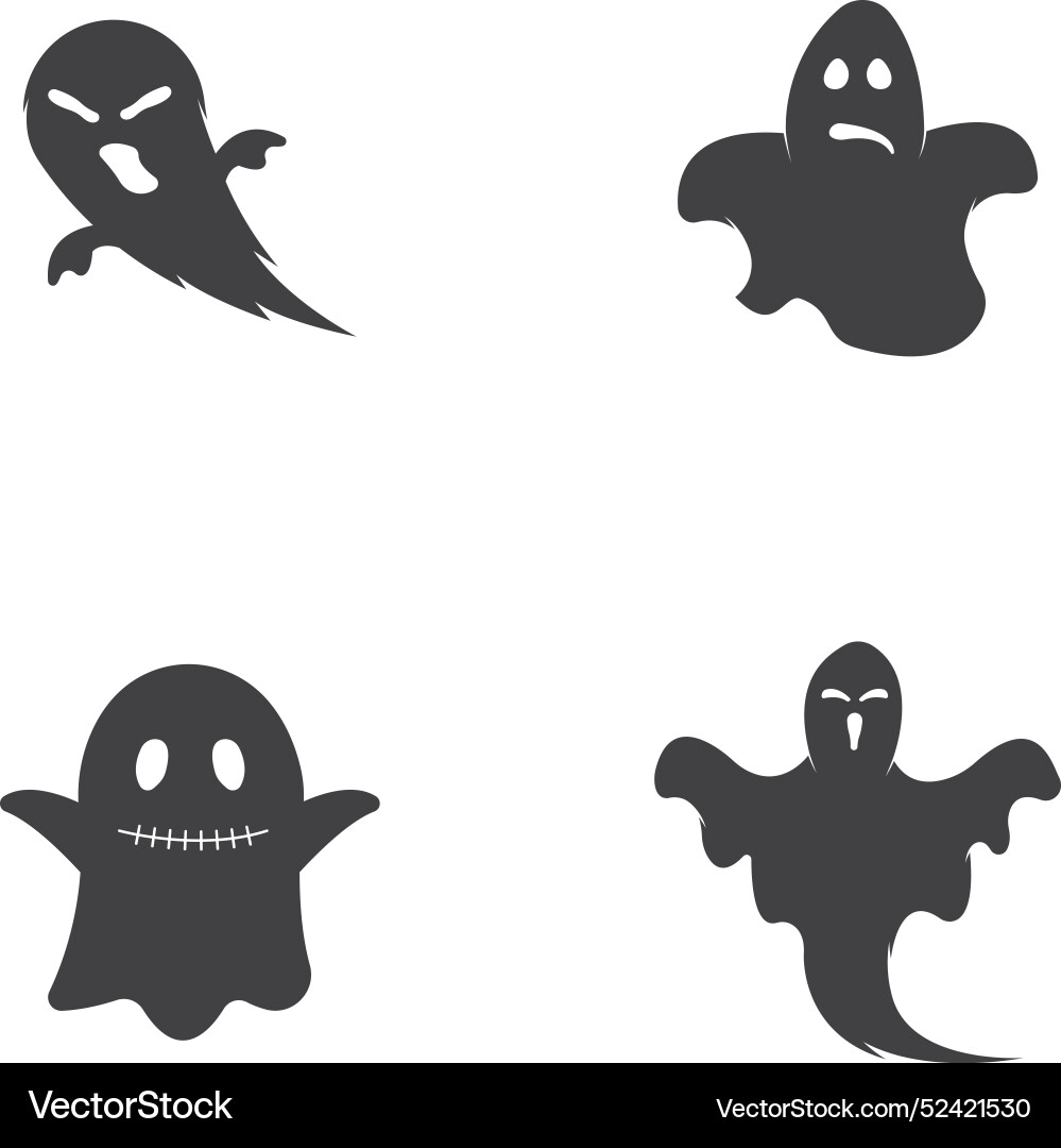 Ghost logo template Royalty Free Vector Image - VectorStock