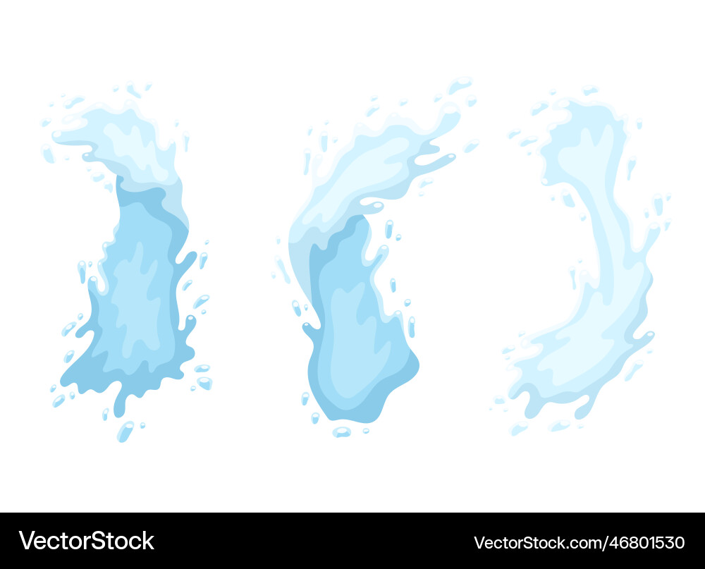 Water splash design isolated on background Vector Image
