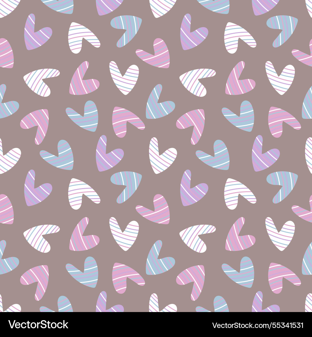 Cute heart pattern Royalty Free Vector Image - VectorStock