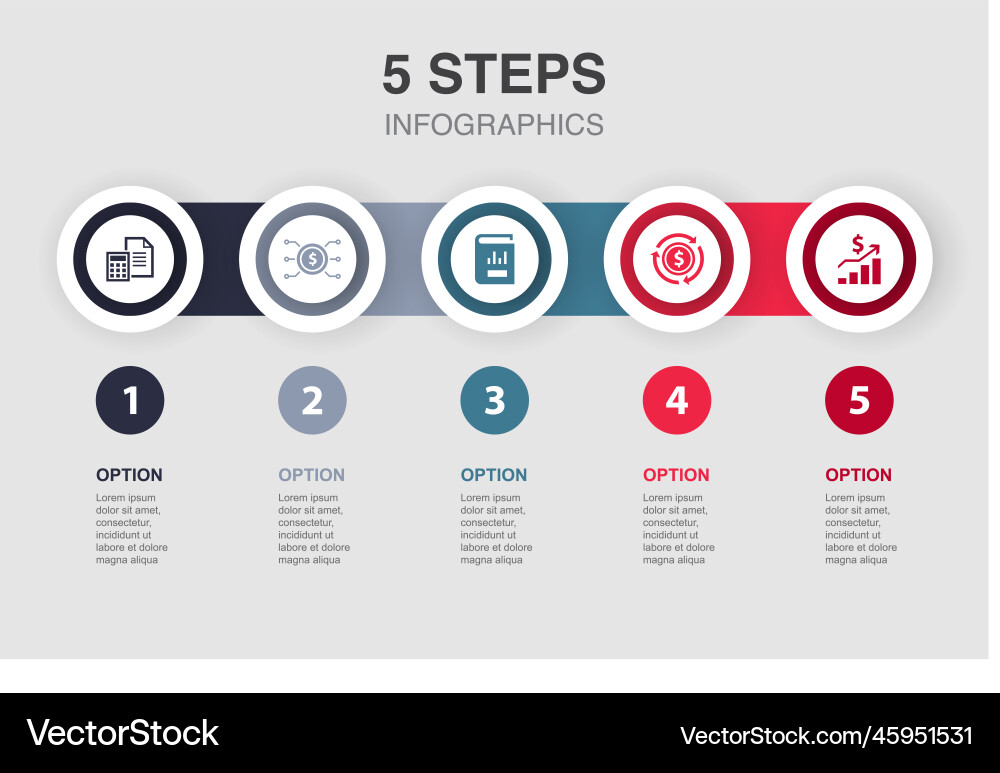 Financial Performance Infographic Royalty Free Vector Image